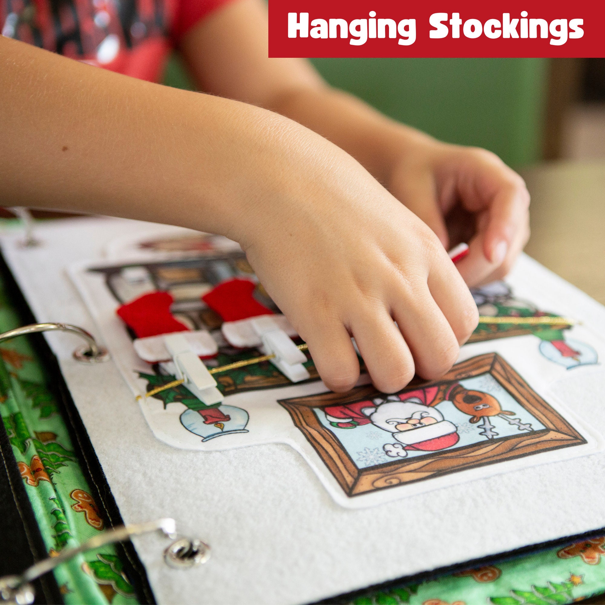 Christmas Quiet Book Pattern, Christmas Busy Book Template, Quiet Book ...