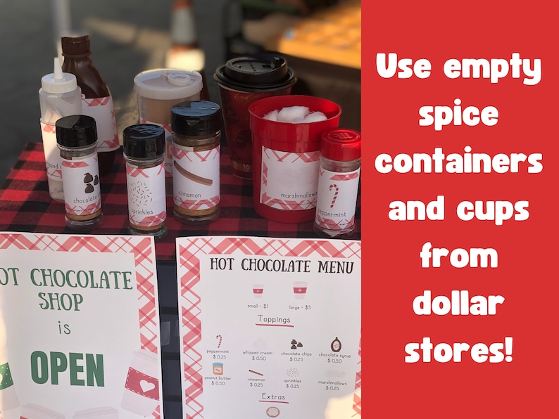 Hot Chocolate Dramatic Play, Pretend Play Set Up, Hot Cocoa Stand ...