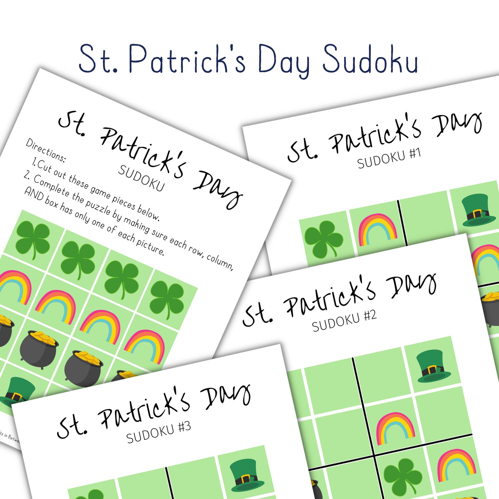 Printable Activities for Kids, Treasure Hunt Clues, St. Patrick's Day ...