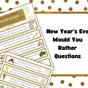 New Year's Eve Countdown Activity Bundle for Kids: Games, Goals ...