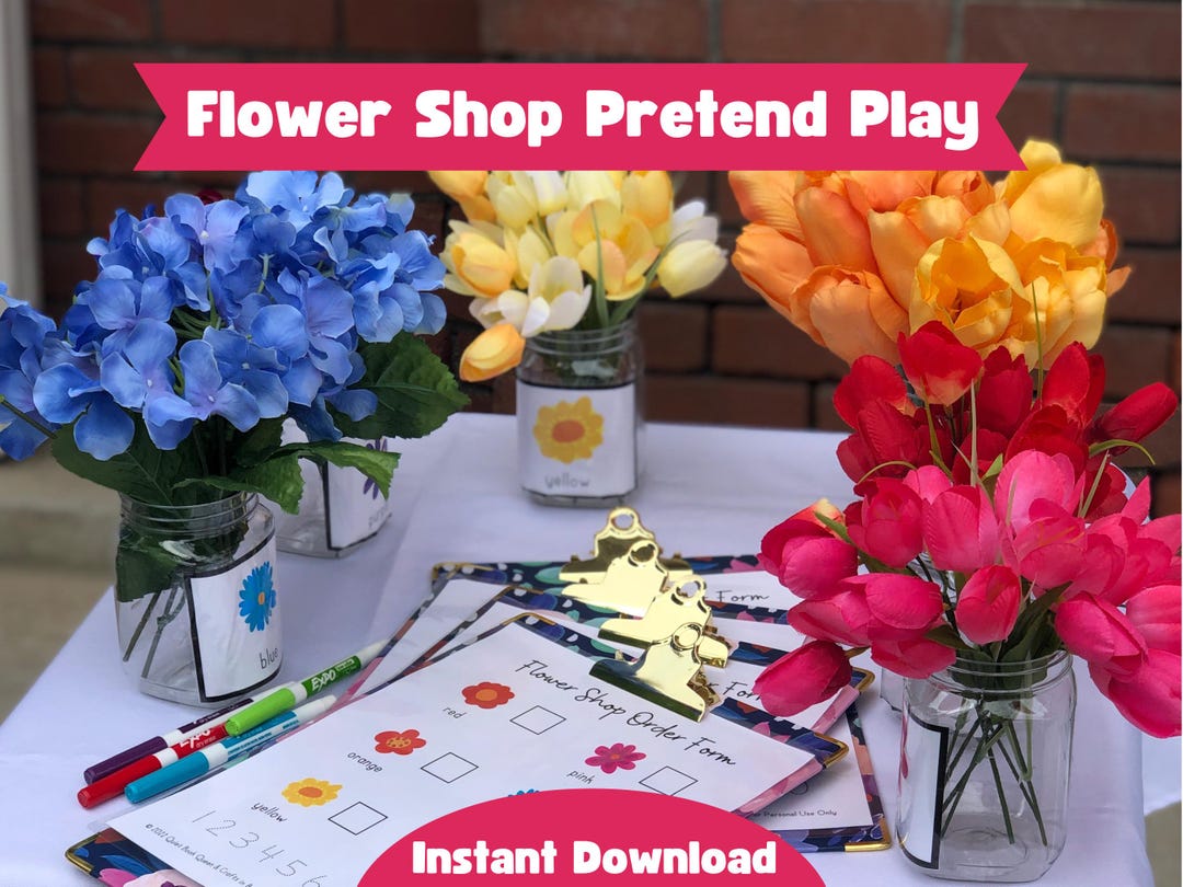 Flower Shop Pretend Play Preschool Activity (PDF Printable) - Etsy