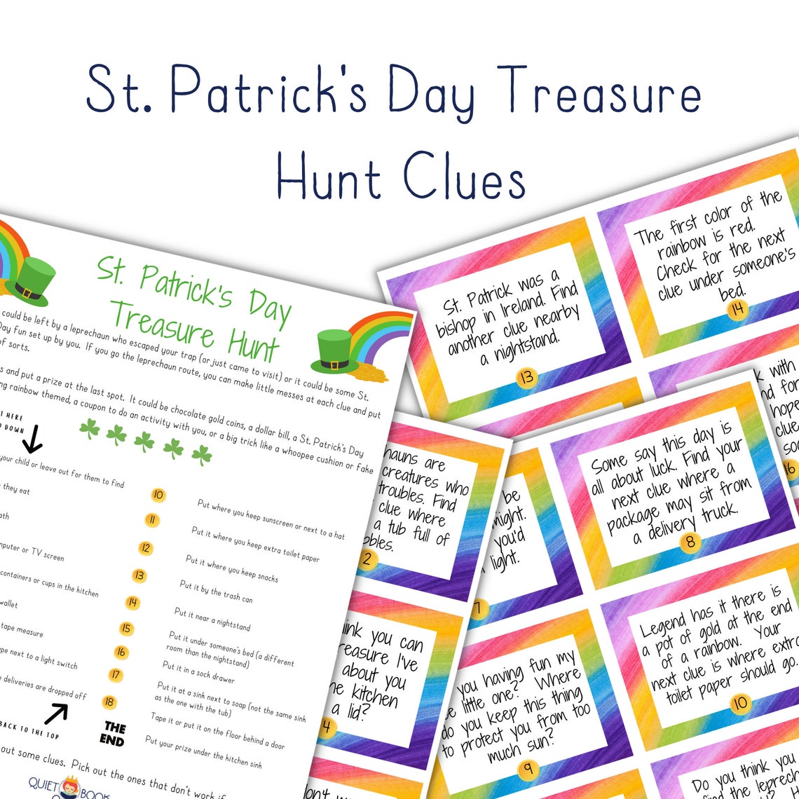 March Printable Activity Bundle for Kids, St. Patrick's Day, Reading ...