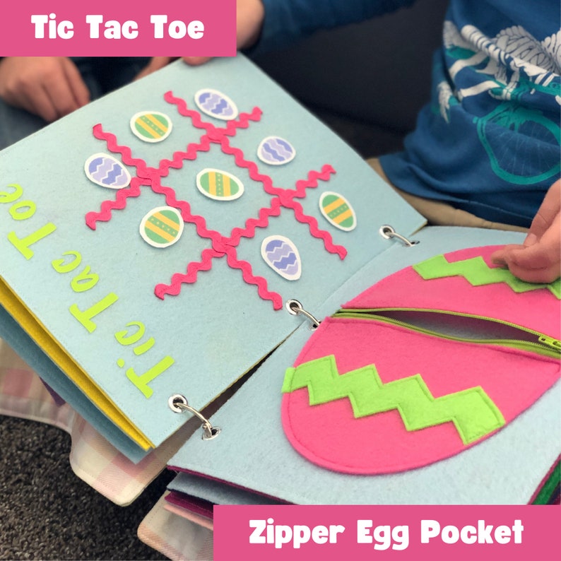 Easter Quiet Book Sewing Pattern, Spring Felt Activity Book (SVG and ...