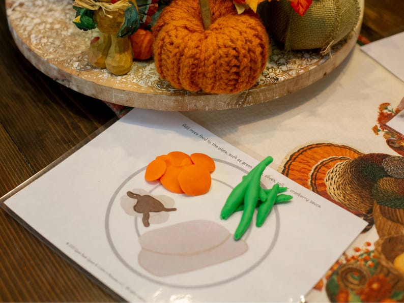 Fall Play Dough Mats, November Preschool Activity - Etsy