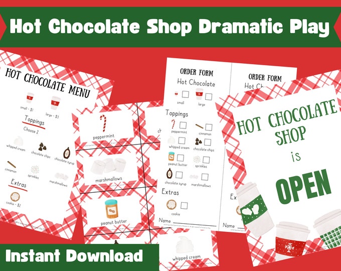 Hot Chocolate Stand Dramatic Play - Etsy Canada