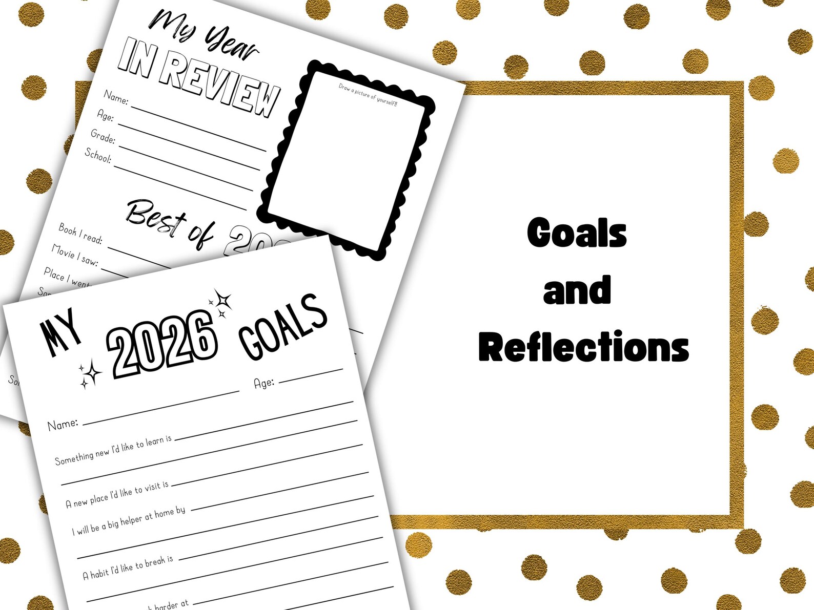 New Year's Eve Countdown Activity Bundle for Kids: Games, Goals ...