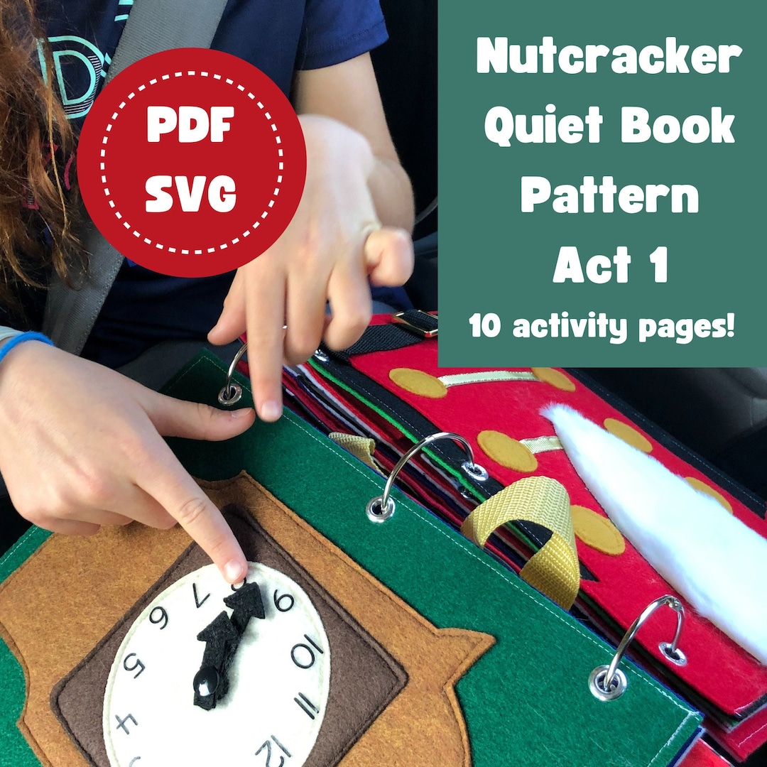 Nutcracker Quiet Book Pattern, Christmas Quiet Book Pattern, Quiet Book ...