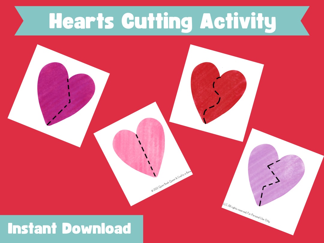 Cutting Activities, February Activity for Kids, Preschool Printable ...