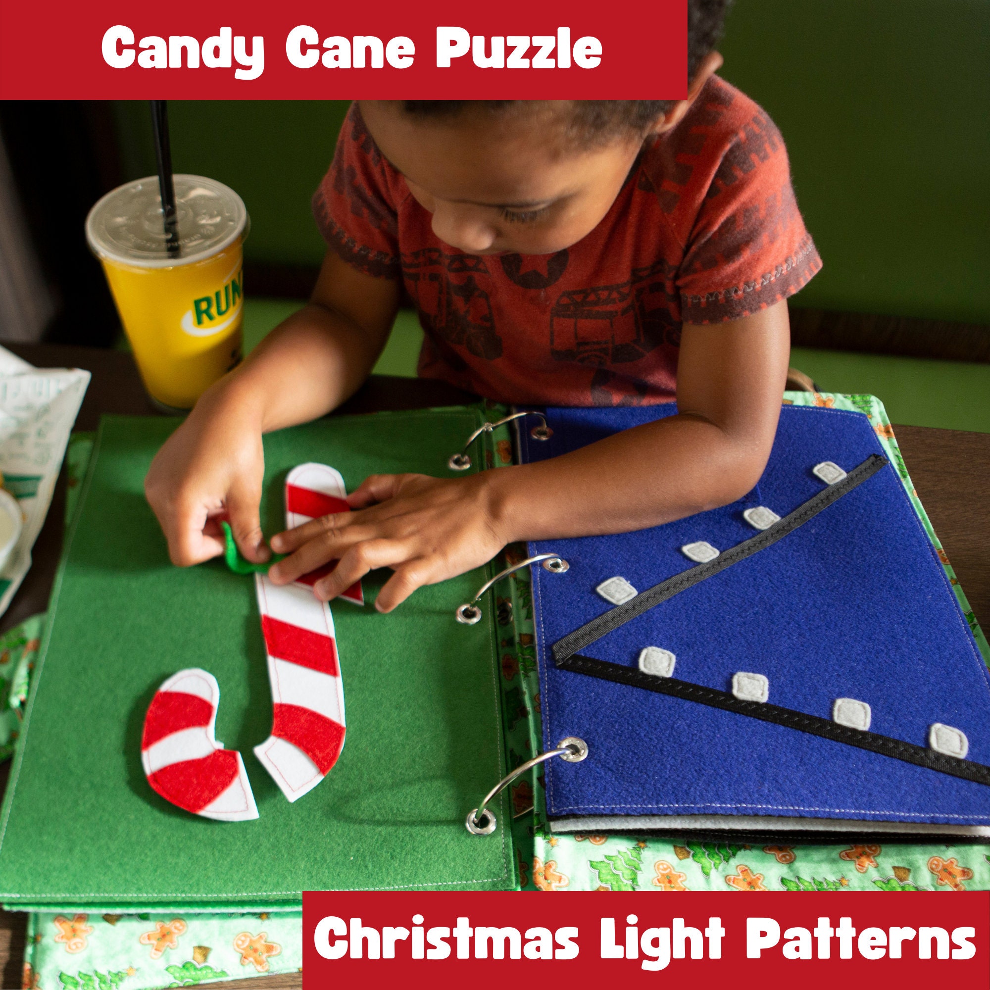 Christmas Quiet Book Pattern, Christmas Busy Book Template, Quiet Book ...