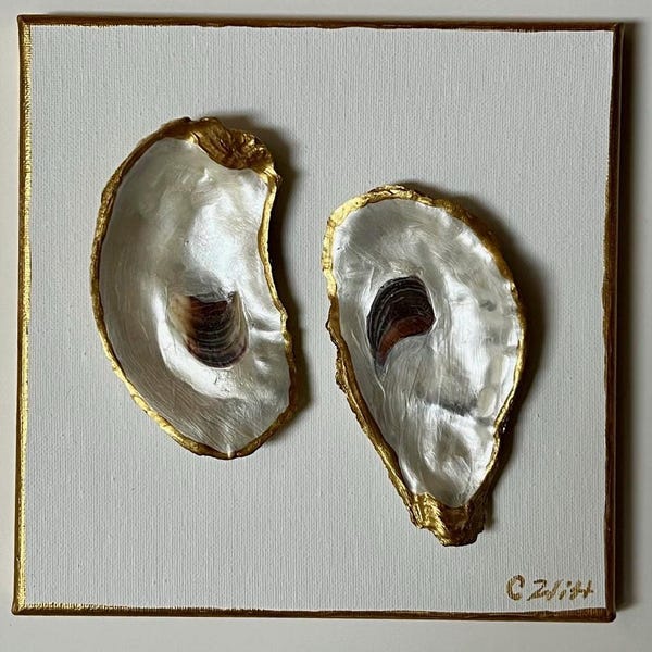 Shell Art on Canvas - Etsy