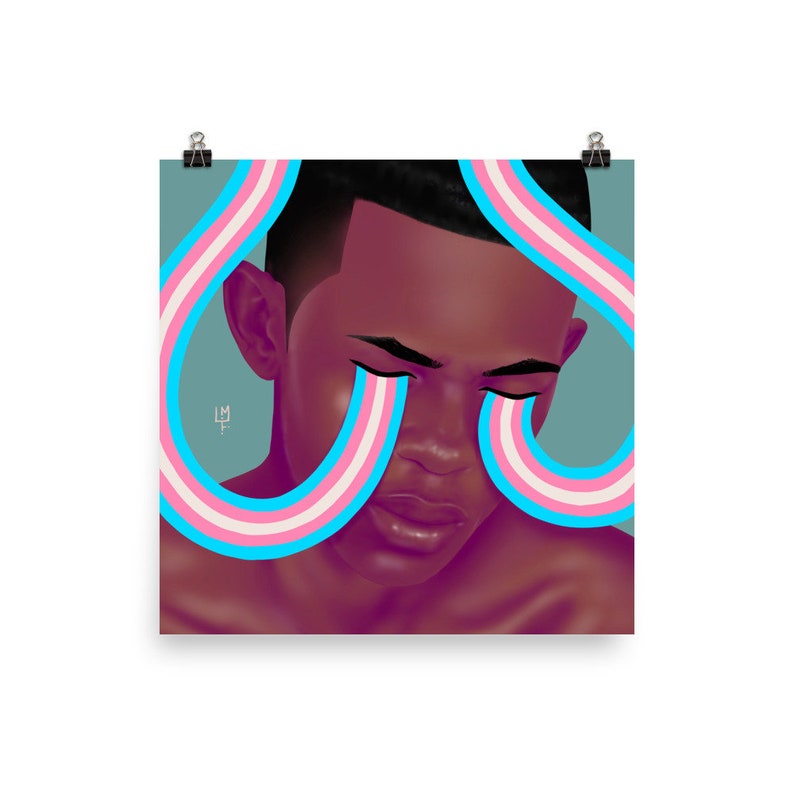 Trans Tears FTM Poster | Etsy