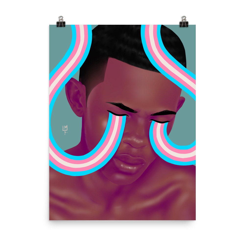 Trans Tears FTM Poster | Etsy