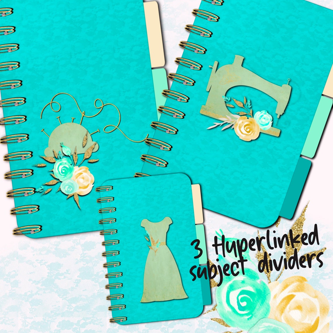 Sewing Digital Notebooks, Hyperlink Pdf, Goodnotes 5 Noteshelf 3 ...