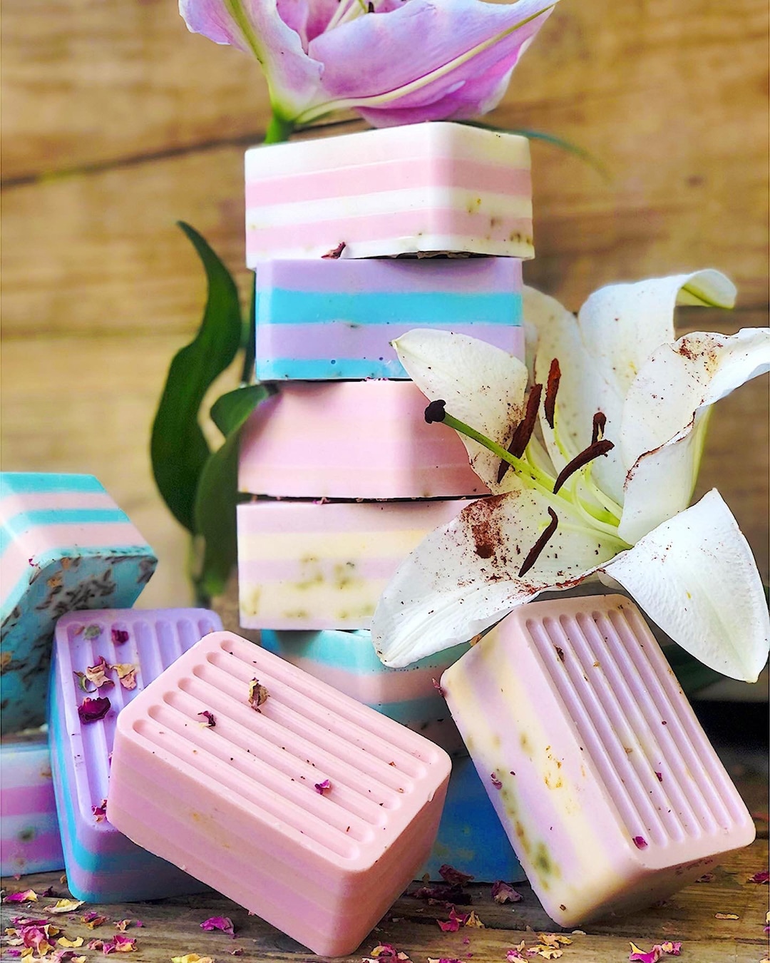 Buy Floral Soaps Handmade Soap, Vegan, Shea Butter,body Care,self Care ...