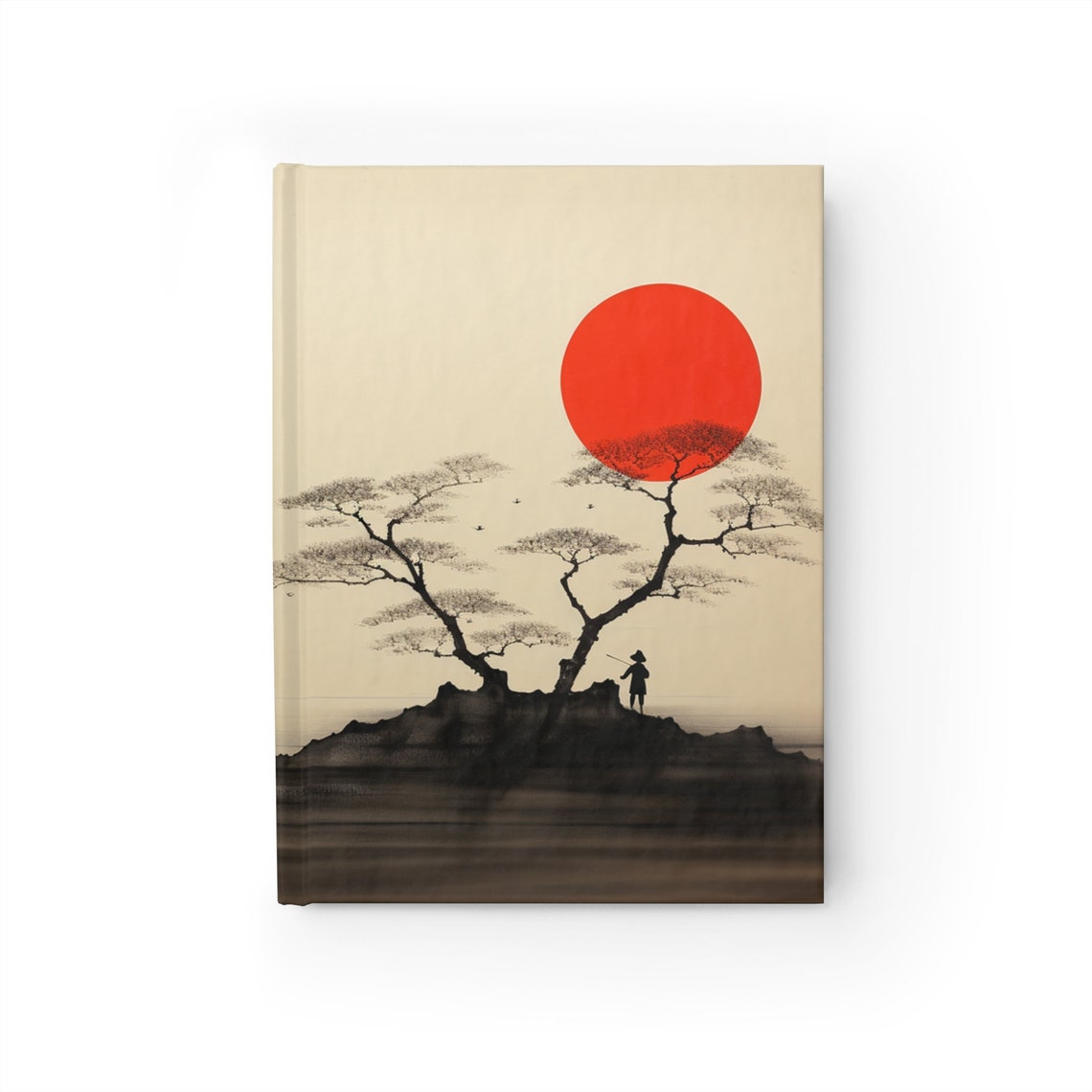 Minimalist Japanese Art Hardcover Journal Notebook Artwork Design ...