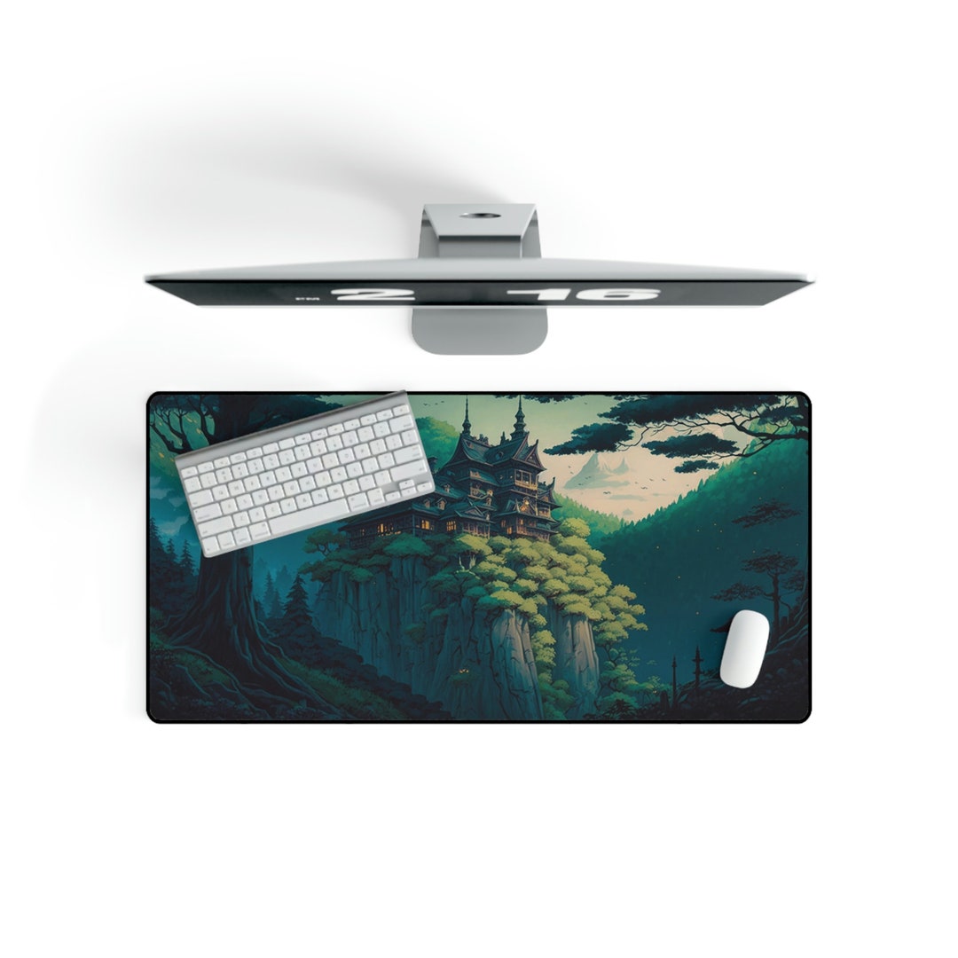 Hidden Forest Castle Art Computer Mouse Pad Mat Art Performance Japan ...