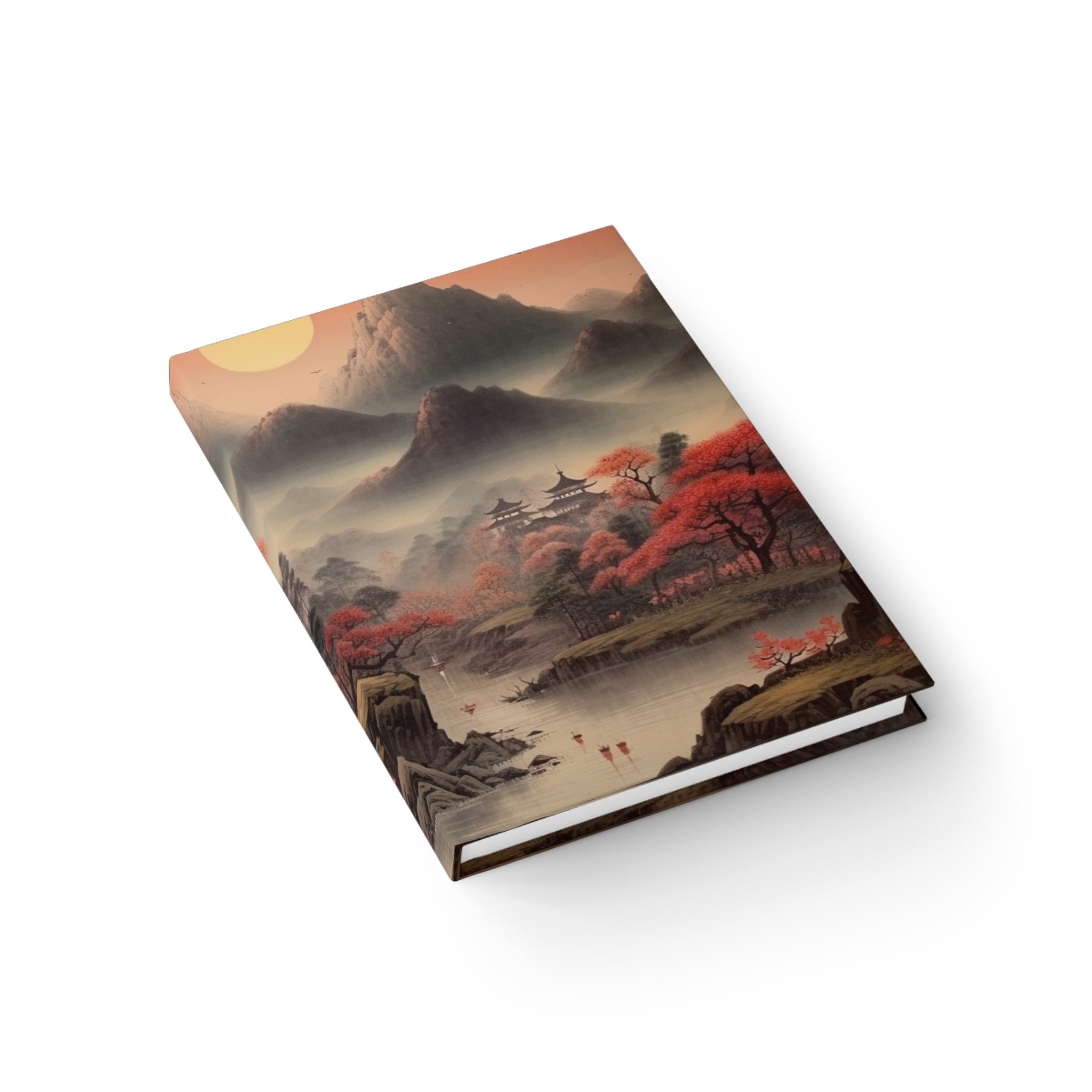 Vintage Japanese Hardcover Journal Notebook Artwork Design Painting ...