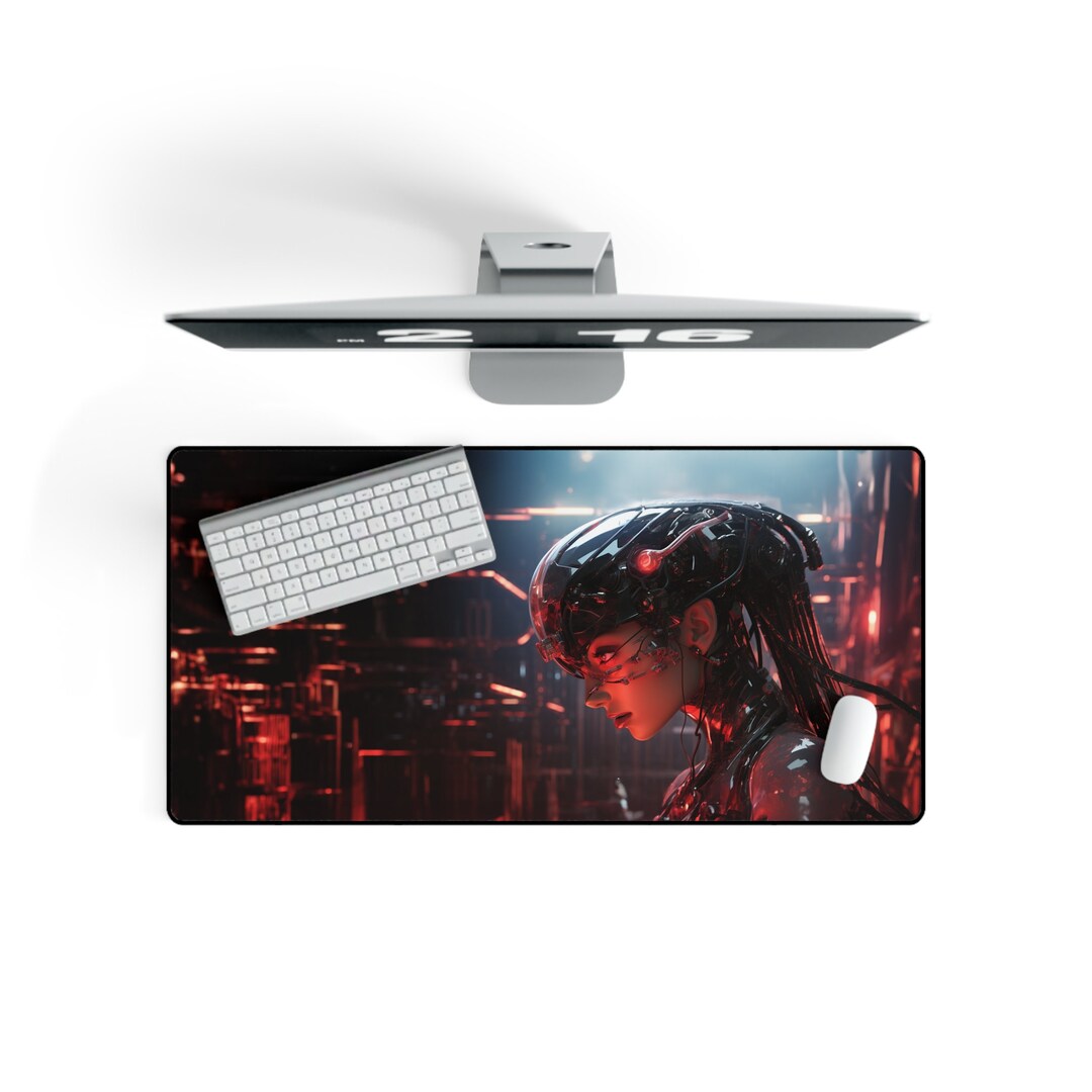 Digital Cyber Punk Code Hacker Design Concept Art Computer Mouse Pad ...