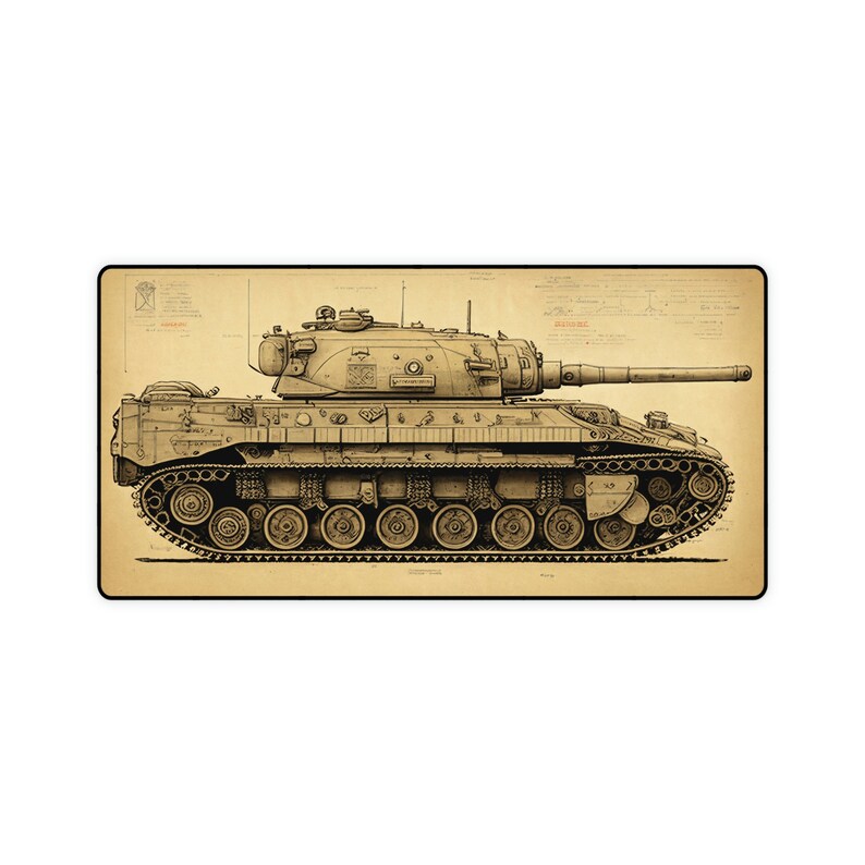 Battle Tank Concept Art Computer Mouse Pad Mat Art Performance Artwork ...