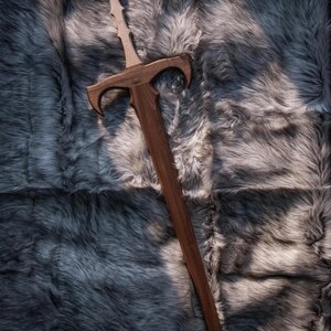 Handmade Wooden Sword Cosplay Costume Display Toy Medieval Fantasy Leaf ...