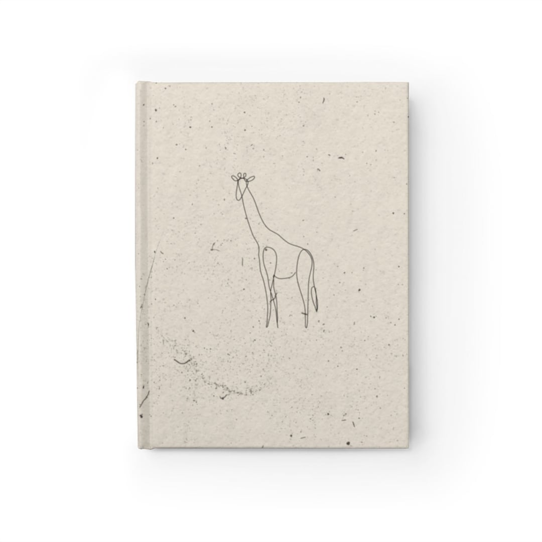 Distressed Giraffe Animal Africa White Hardcover Journal Notebook Diary ...