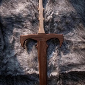 Handmade Wooden Sword Cosplay Costume Display Toy Medieval Fantasy Leaf ...