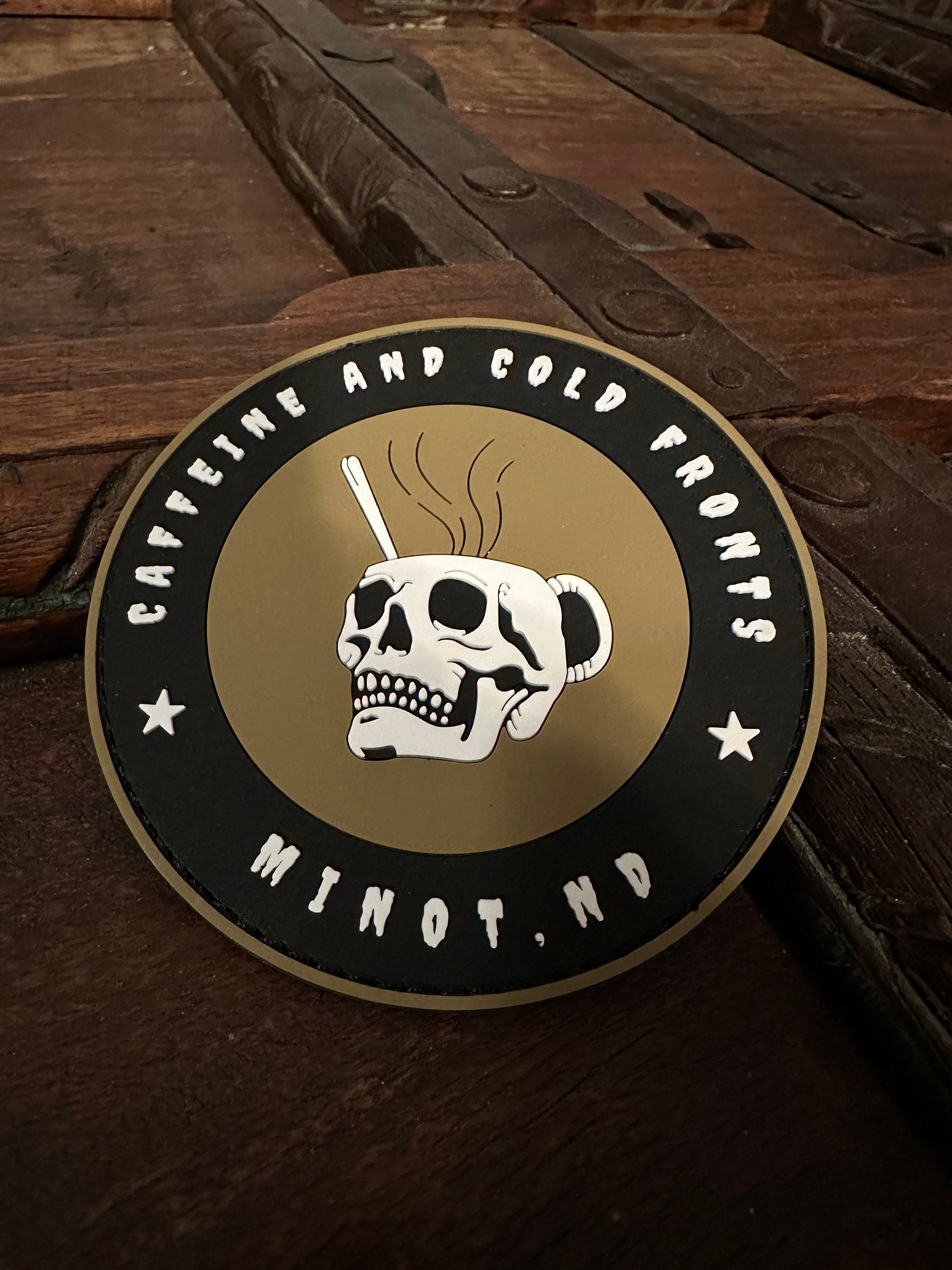 Rubber PVC Skull Patch With Velcro Backing Large 3.75 Decoration ...