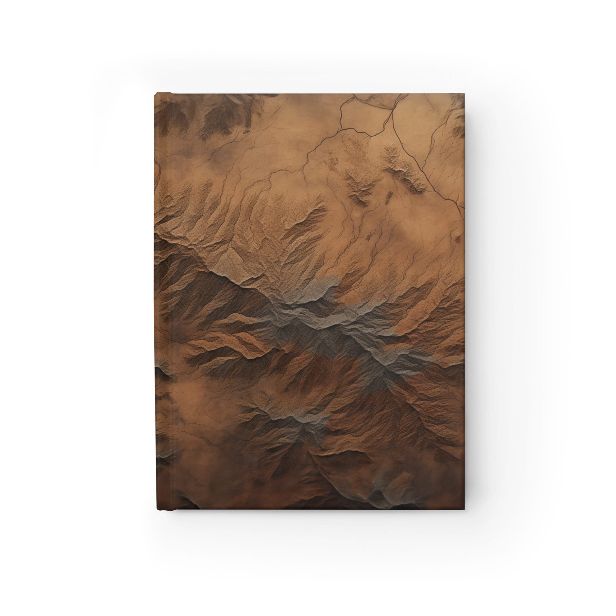 Topographic Map Desert Landscape Mountains Hardcover Journal Notebook ...
