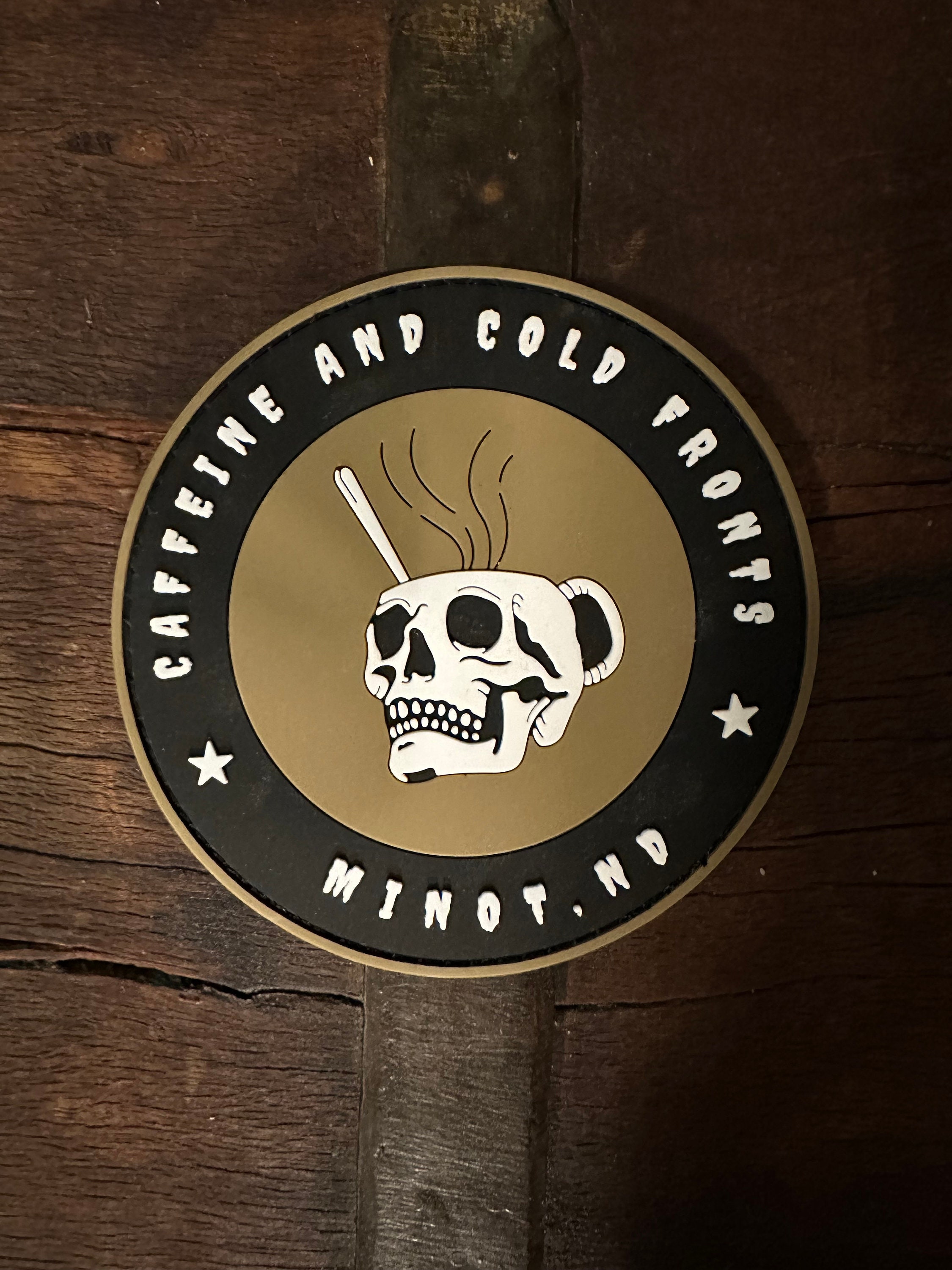 Rubber PVC Skull Patch With Velcro Backing Large 3.75 Decoration ...