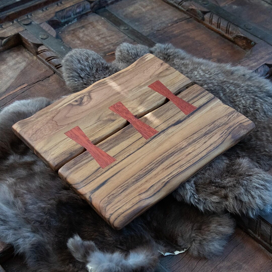 Handmade Charcuterie Board Cutting Modern Japanese Style Teak Walnut ...