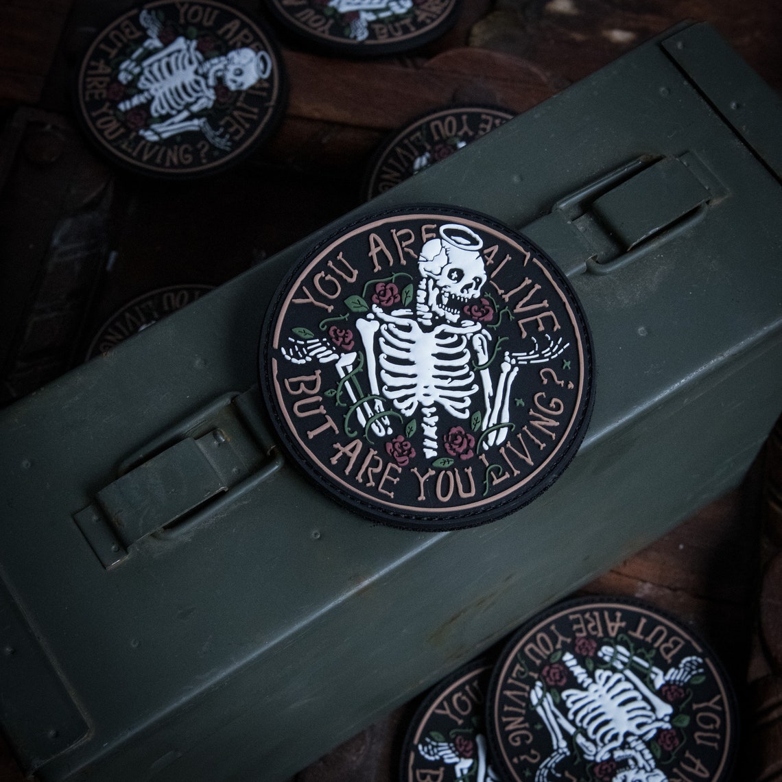 Rubber PVC Patch With Velcro Hook and Loop Backing Large 3.5 Decoration ...