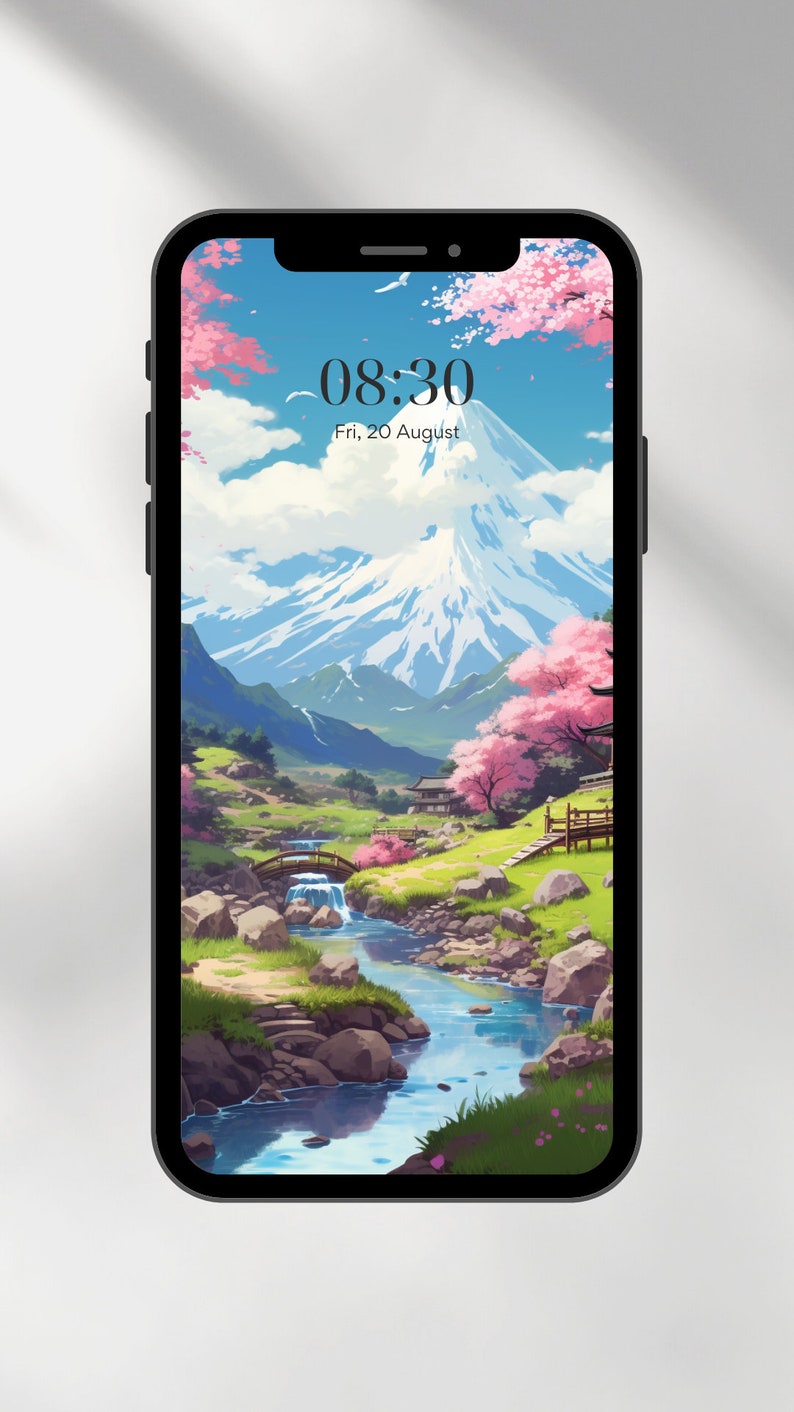 HD Phone Wallpaper Digital Download 9:16 Japan Japanese Anime Style ...