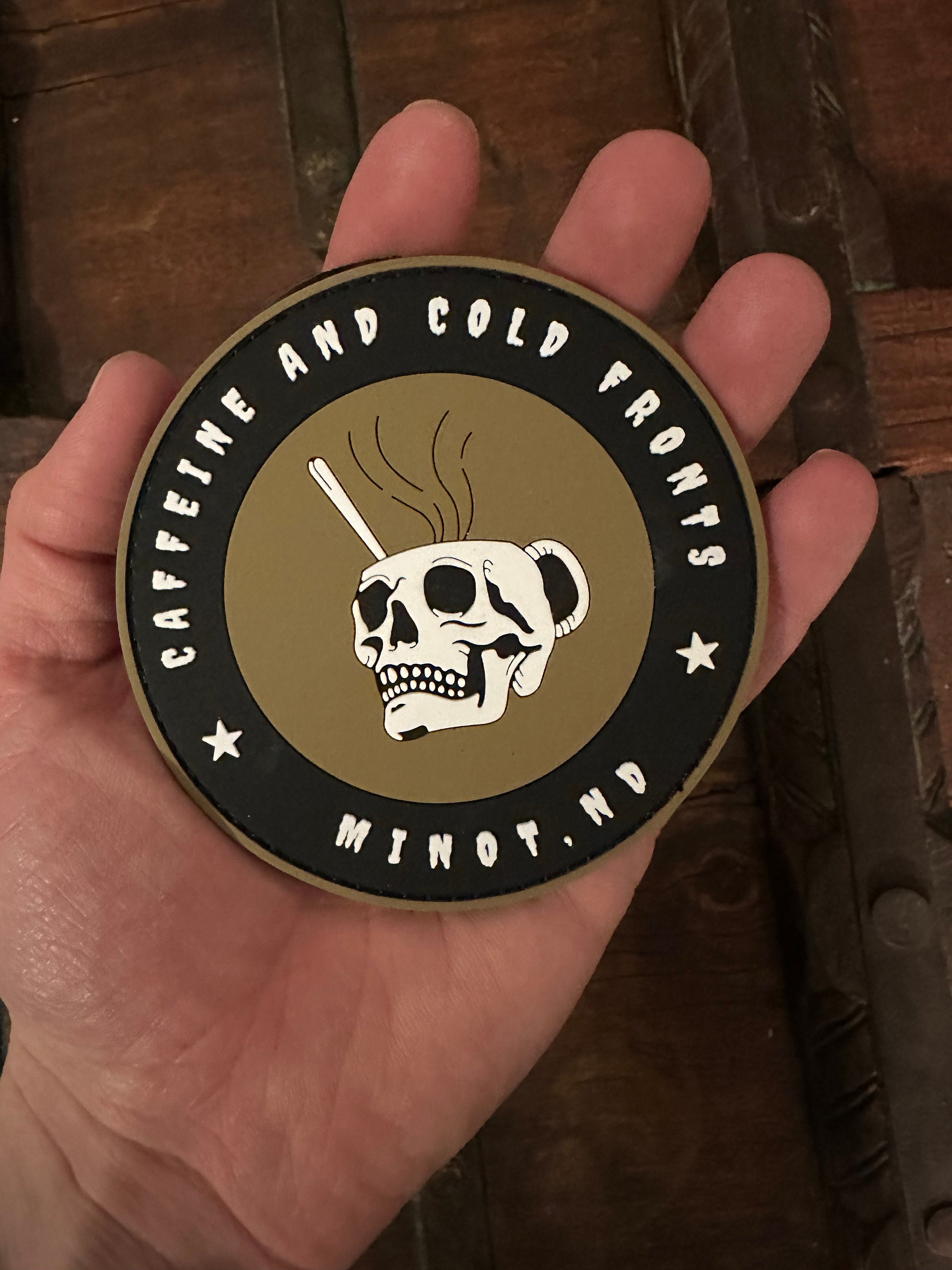 Rubber PVC Skull Patch With Velcro Backing Large 3.75 Decoration ...