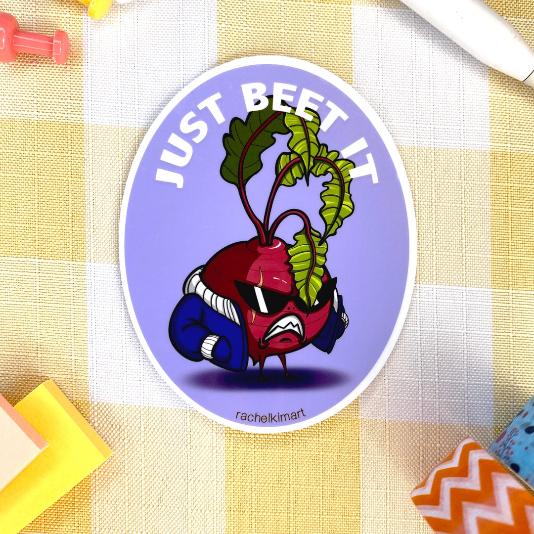Cute Angry Beet Sticker Funny Unique Gag Gifts for Vegetarians - Etsy