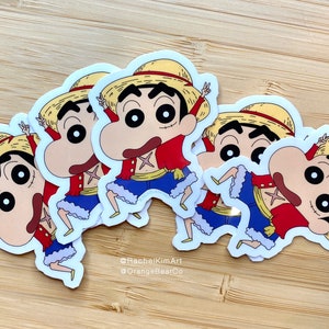 Shin Chan Luffy Aka Shuffy Chan | Funny Sticker | Cosplay Sticker ...