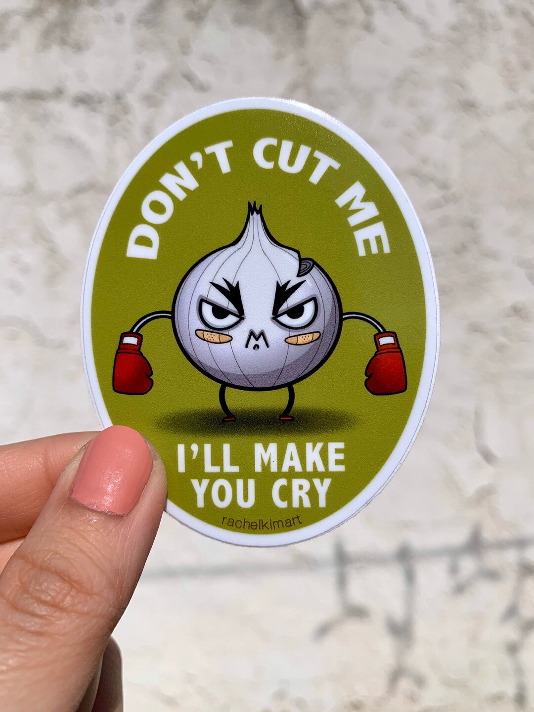 Cute Onion Sticker | Funny Sassy Sticker | Kawaii Vegetable Sticker ...