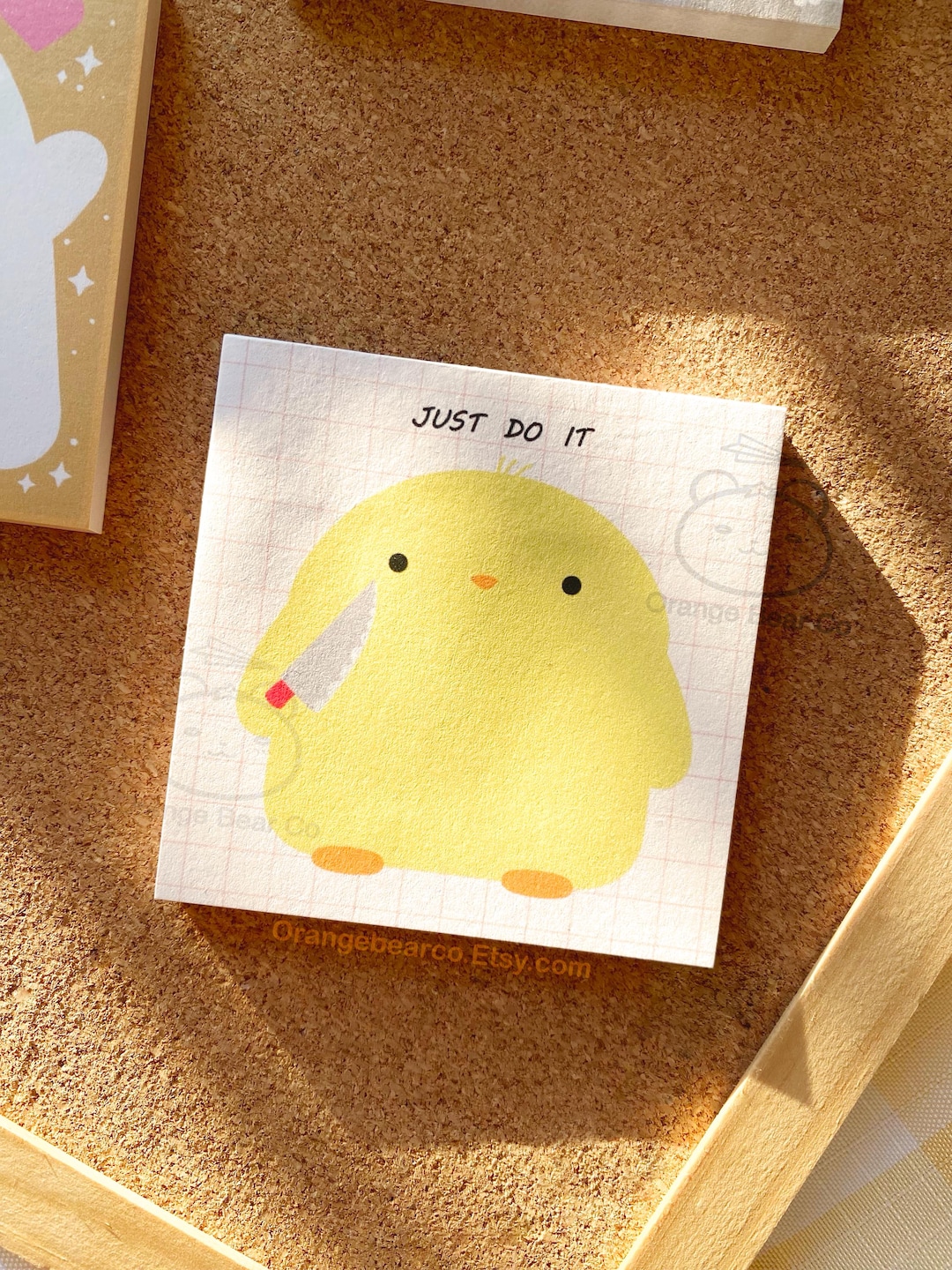 Motivational Funny Sticky Note Cute Chibi Duck Great for to Do Lists ...