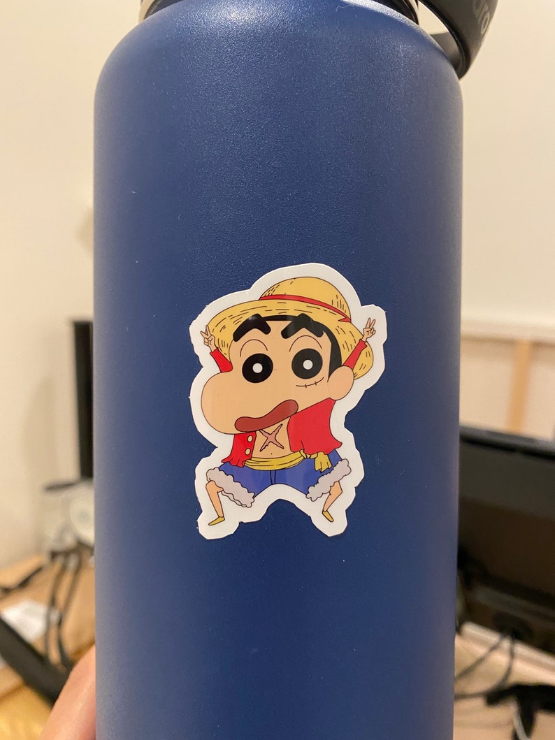 Shin Chan Luffy Aka Shuffy Chan Funny Sticker Cosplay - Etsy