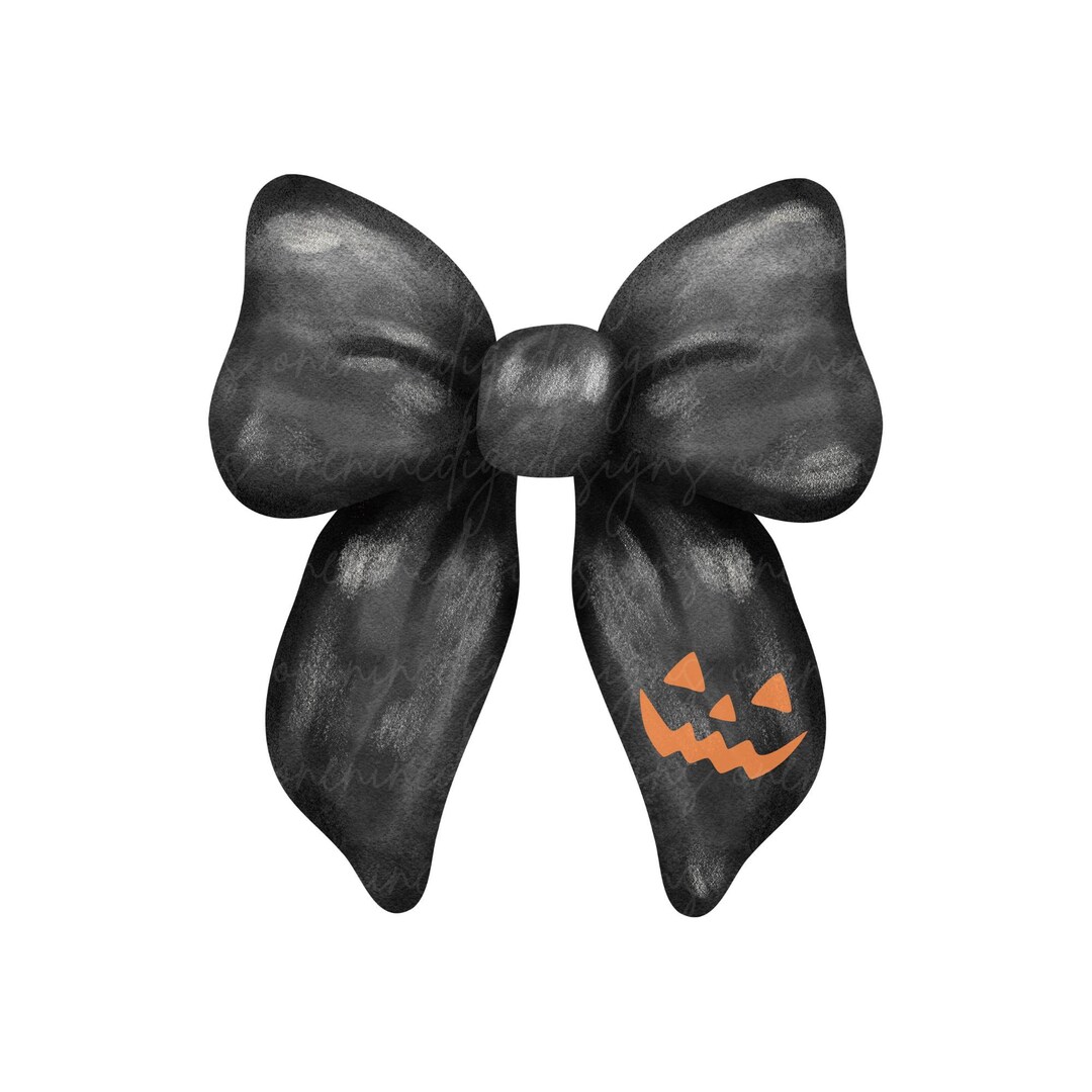 Halloween Bow Svg, Spooky Season Svg, Retro Halloween Svg, Coquette Bow ...