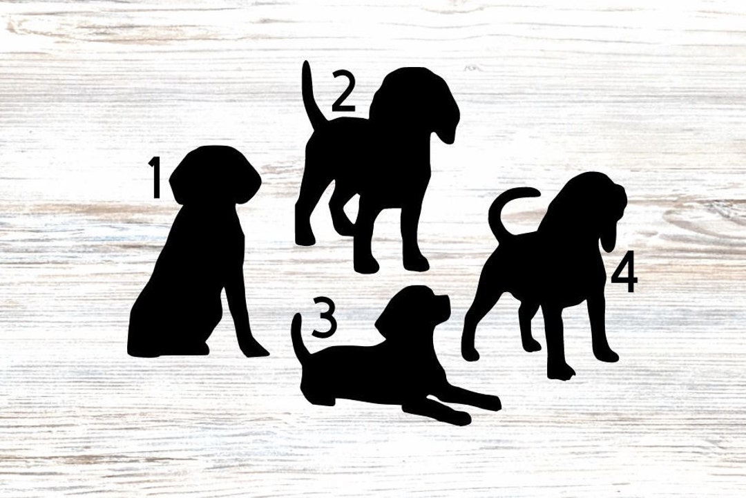 Personalized Beagle Car Decal, Dog Decal, Dog Lovers, Beagle, Custom ...