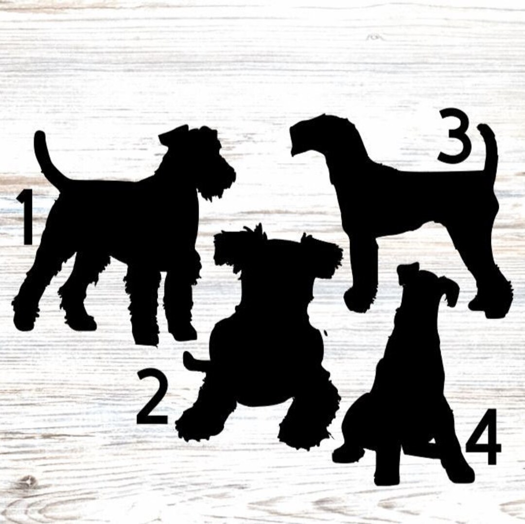 Personalized Airedale Terrier Car Decal, Dog Decal, Dog Lovers, Terrier ...