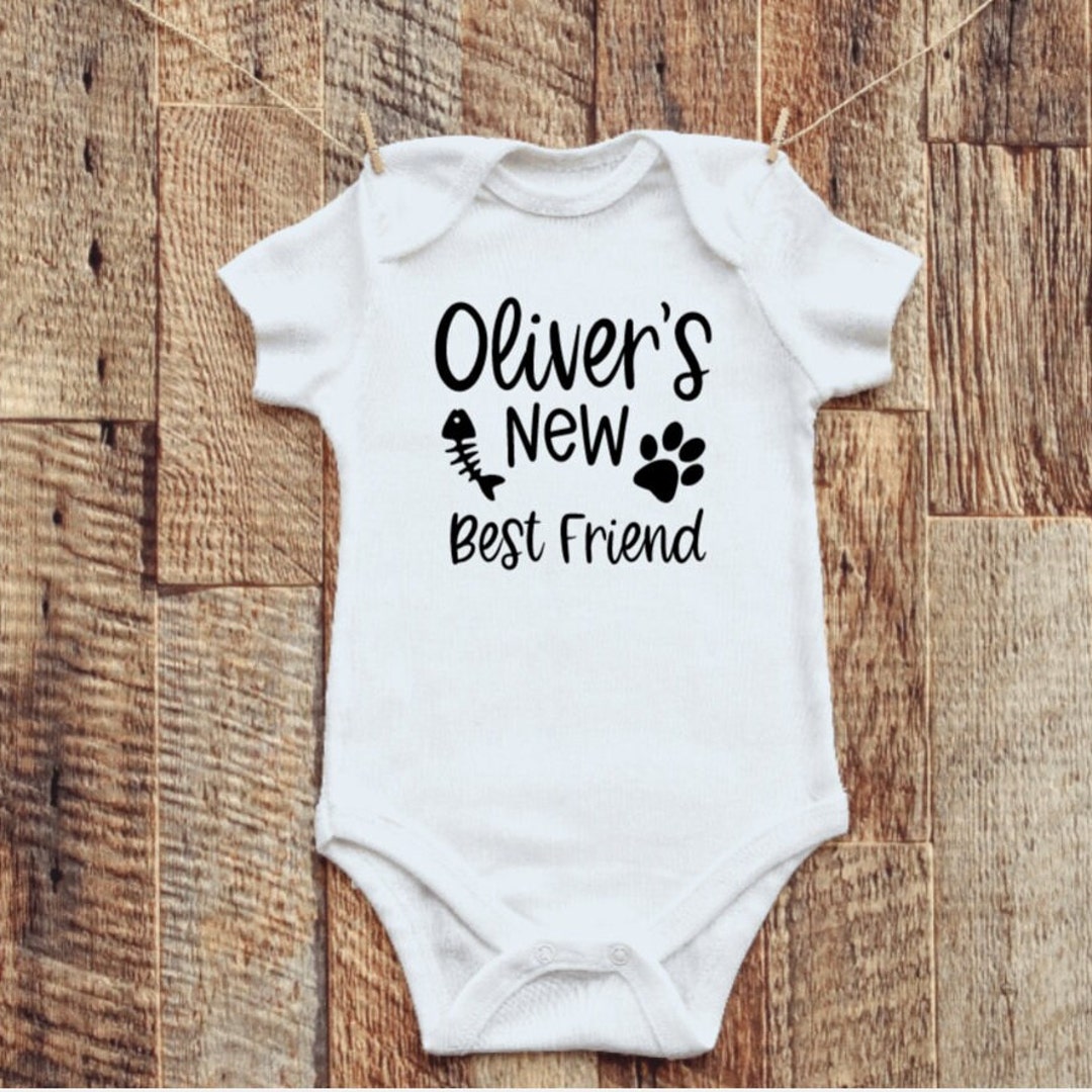 Cats New Best Friend Onesie, Announcement Onesie, Cats New Best Friend, Pet Siblings Onesie ...