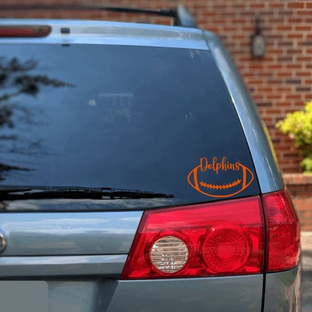 Miami Dolphins Car Decal, Dolphins Decal, Dolphins, Miami Dolphins ...