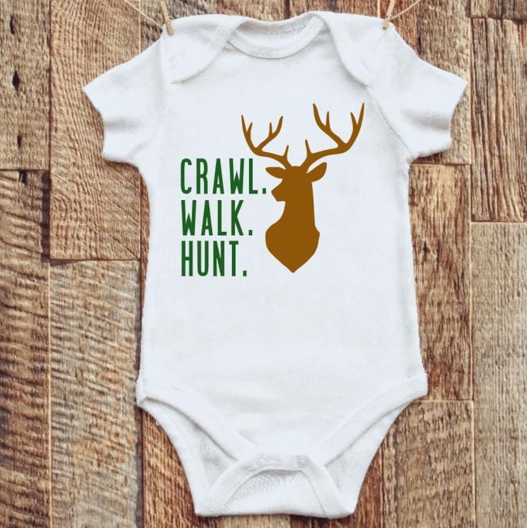 Crawl Walk...onesie, Hunting Buddy Onesie, Hunting Onesie, Dad's ...