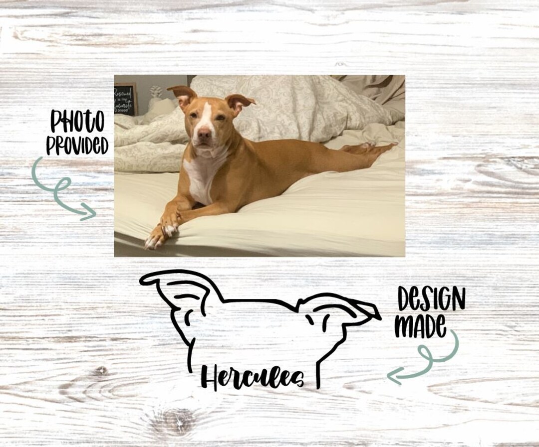 Personalized Dog Ear Car Decal, Dog Decal, Dog Lovers, Custom Dog Ear ...