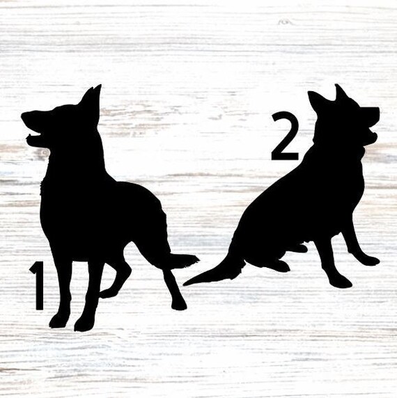 Personalized German Shepard Car Decal Dog Decal Dog Lovers - Etsy