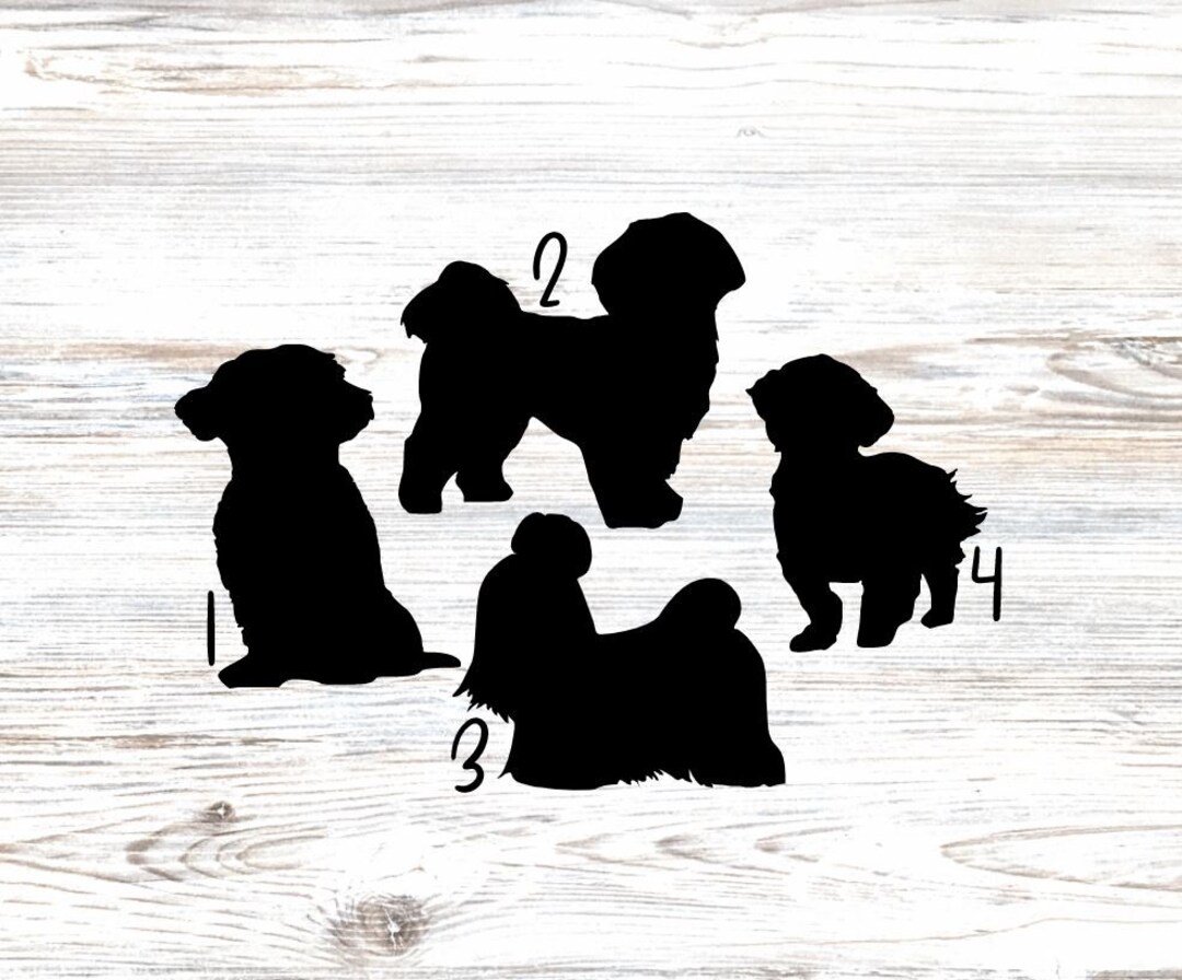 Personalized Shih Tzu Car Decal, Dog Decal, Dog Lovers, Shih Tzu ...