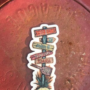 Pogue Outer Banks Name Sticker the Gang is All Here 4x2 - Etsy