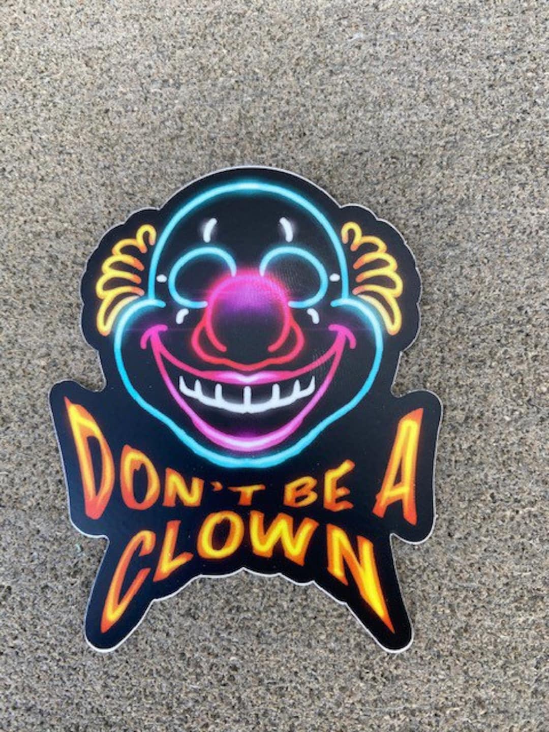 Dont Be a Bozo Clown Sticker Clown Sticker Evil Clown Sticker Scary ...