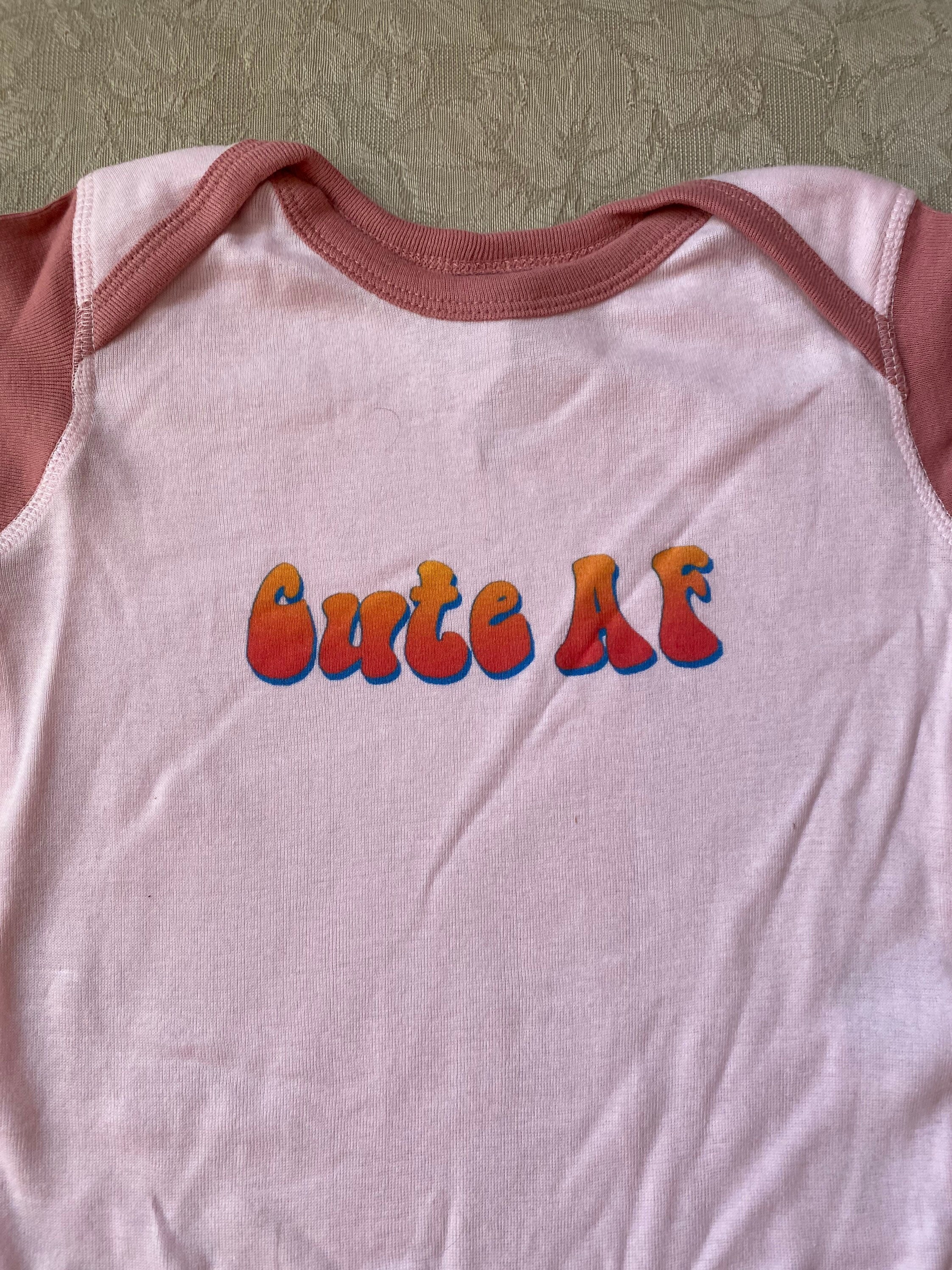 Cute AF bodysuit baby gifts cute little baby girls baby | Etsy